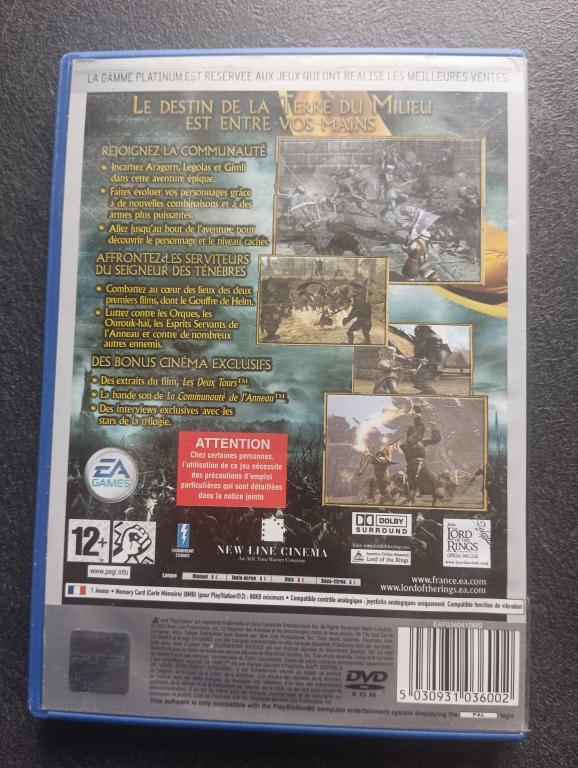 Sony - Playstation 2 - Le seigneur des anneaux - Les deux tours .:. Grenier du Geek