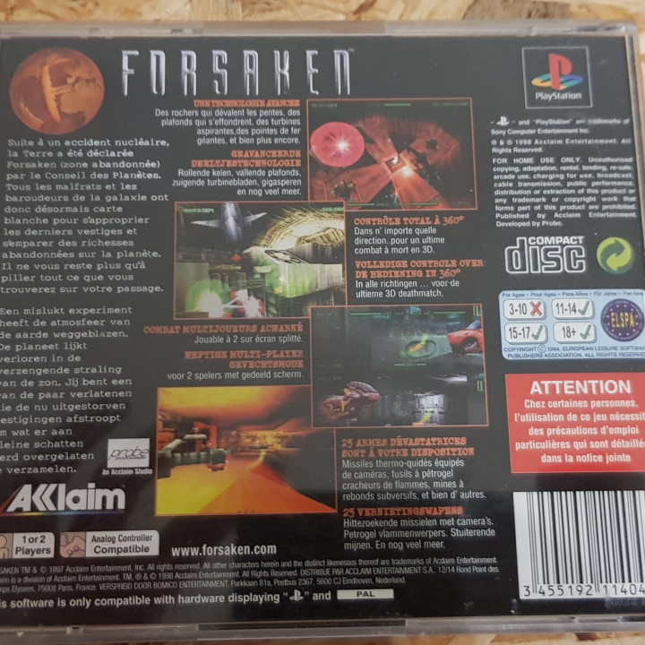Forsaken ps1 .:. Grenier du Geek