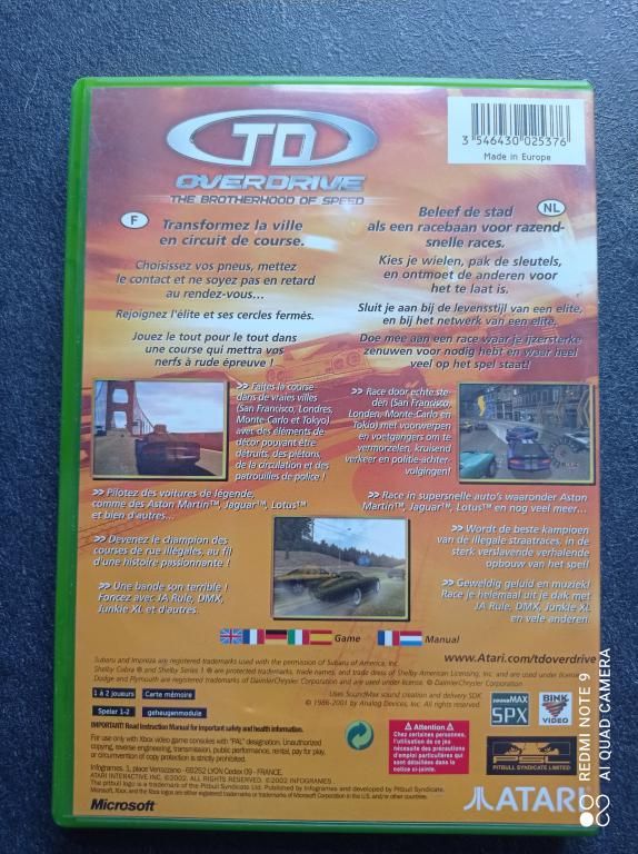 Microsoft - Xbox - TD overdrive .:. Grenier du Geek